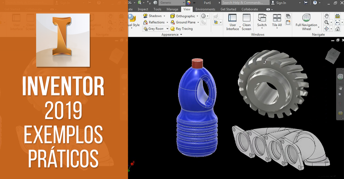 Curso Inventor 2019 Exemplos Práticos | Render Cursos Online